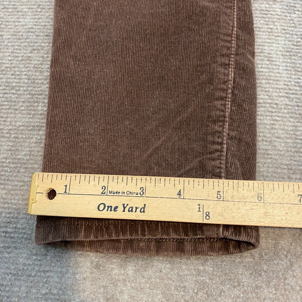 Levi's 721 Pants Womens 34 Brown Corduroy Stretch White Tab High Rise ...