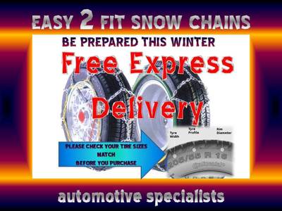 ARCTIC POLAR CAR 12mm SNOW CHAINS FOR TYRE SIZE 185 / 60 R13 WITH FREE ...