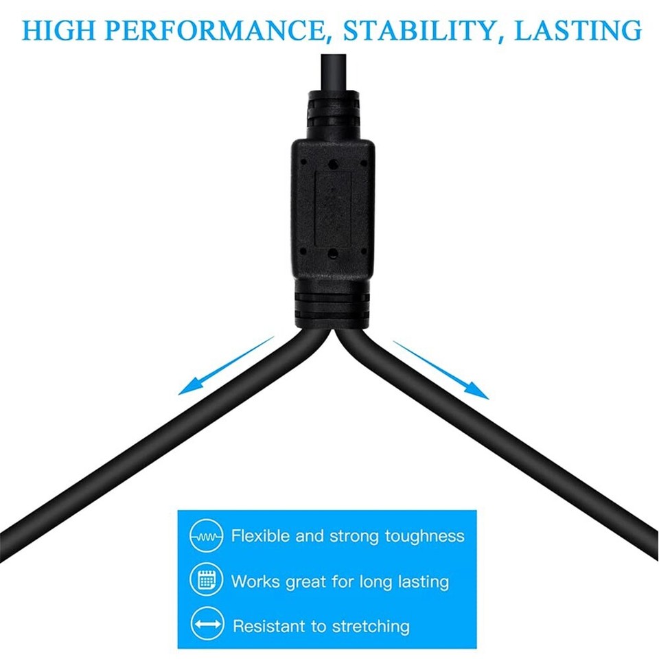 XLR Splitter Cable, 1 XLR Female to 2 XLR Male Y Cable Balanced ...