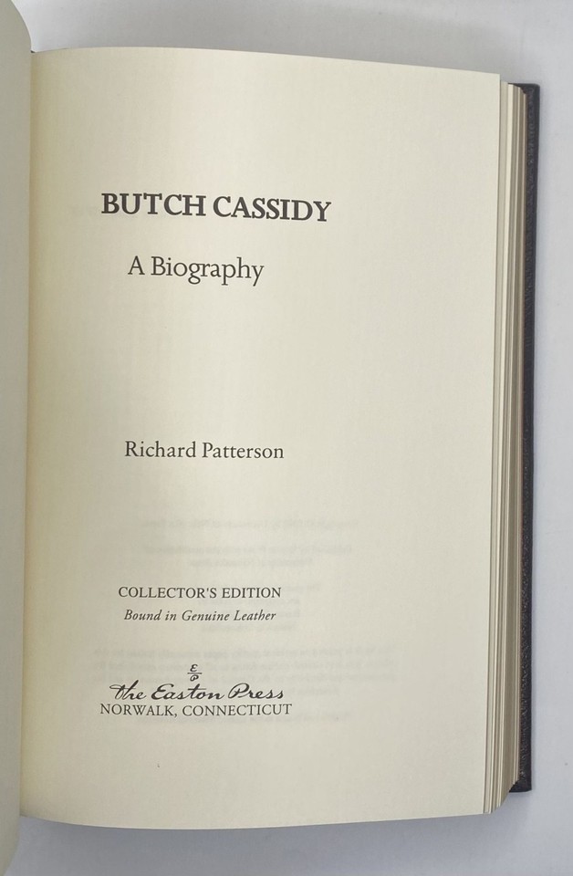 Richard Patterson / OUTLAWS OF THE OLD WEST BUTCH CASSIDY BIOGRAPHY ...