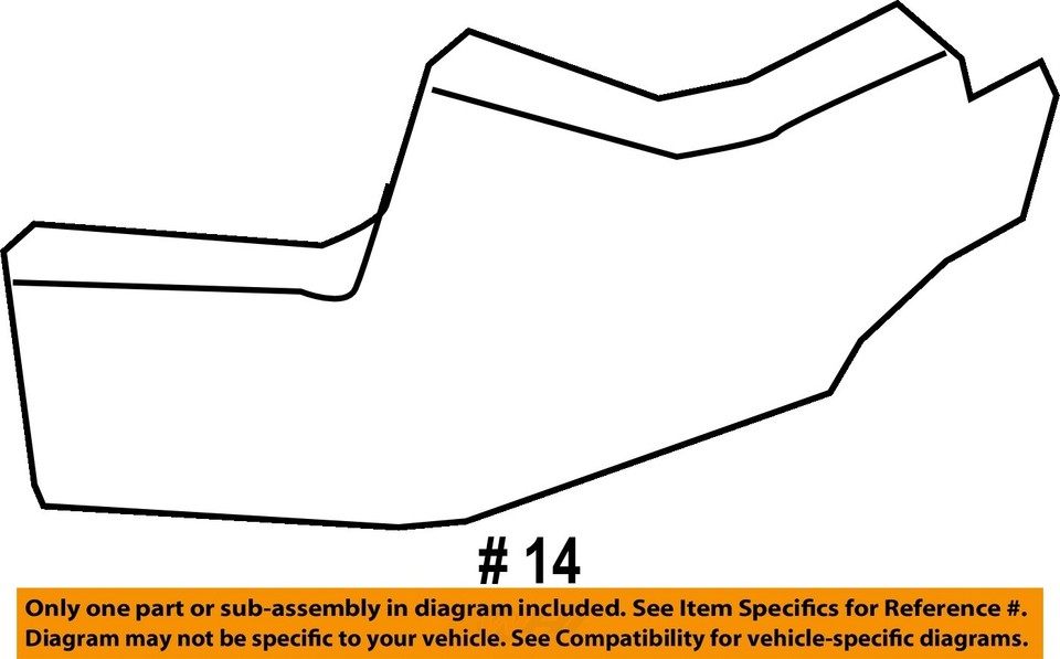 SILVERADO PASSENGER FRONT FENDER LOWER BLACK MOLDING PROTECTOR 2014-17 ...