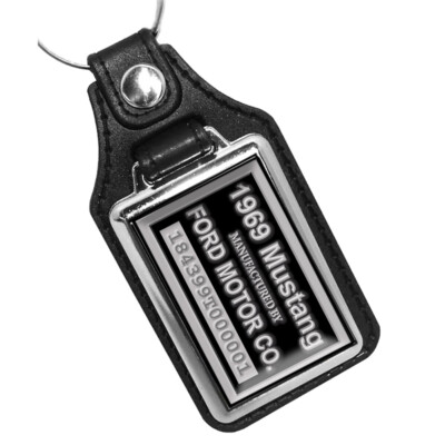 Ford Mustang PERSONALIZED VIN Vehicle Identification Plate Design Key ...