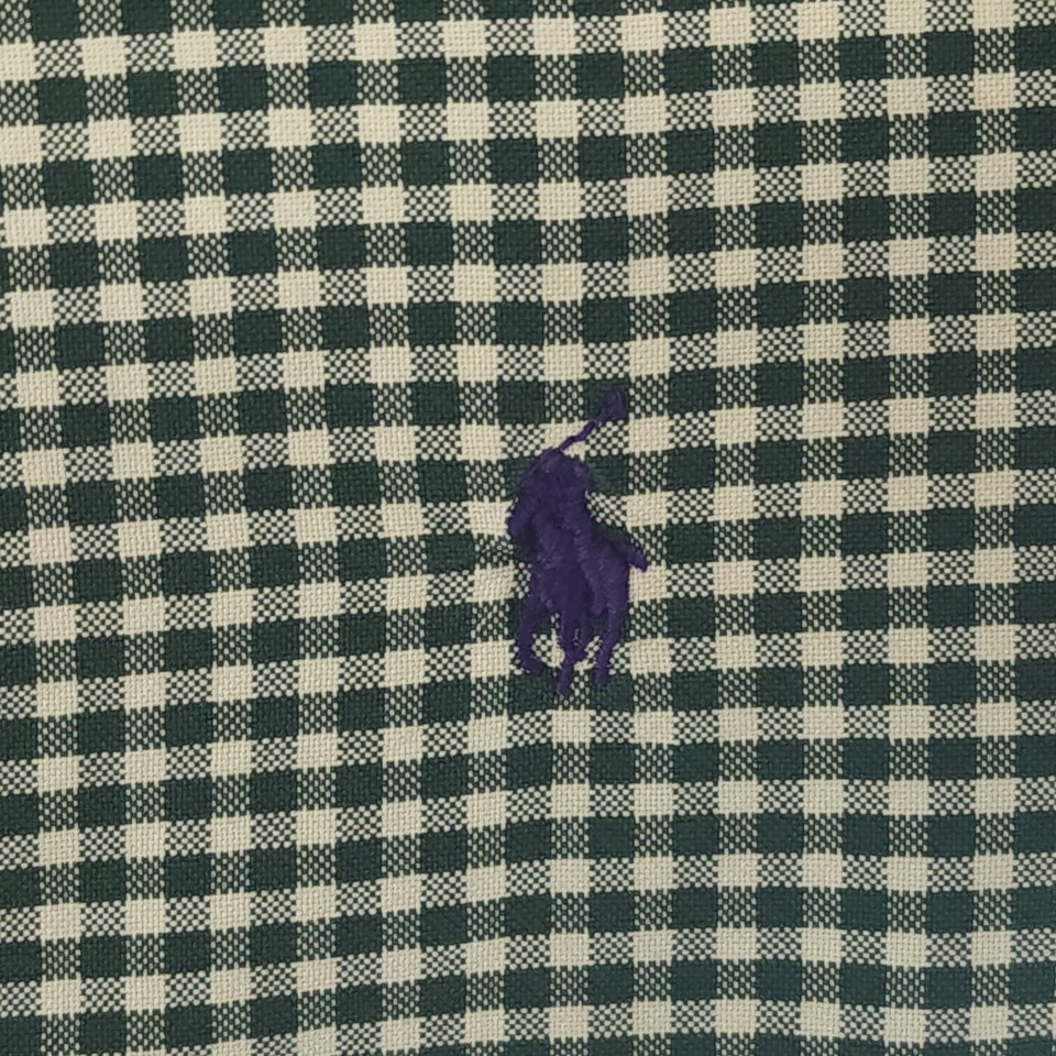 Polo Ralph Lauren Mens Sz XL Oxford Shirt L/S Classic Dark Green Plaid ...