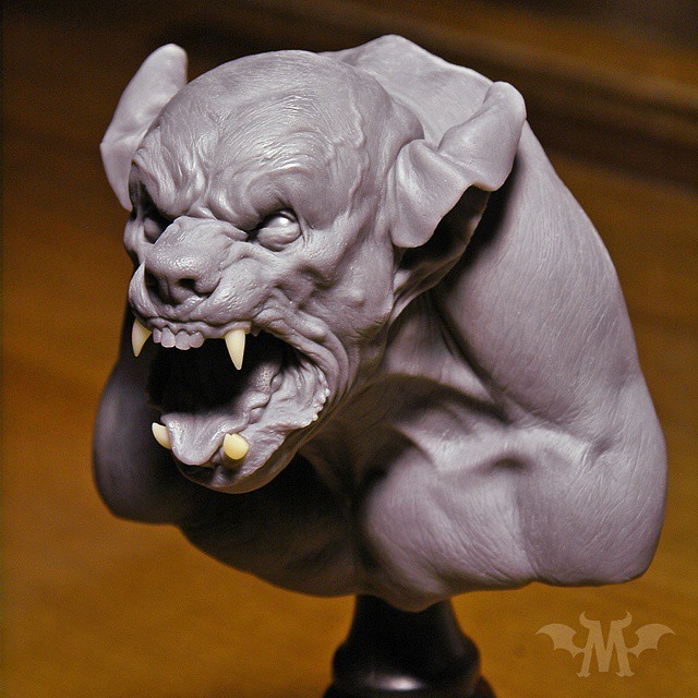 Andy Bergholtz The Wolf Werewolf Translucent Resin Bust | eBay