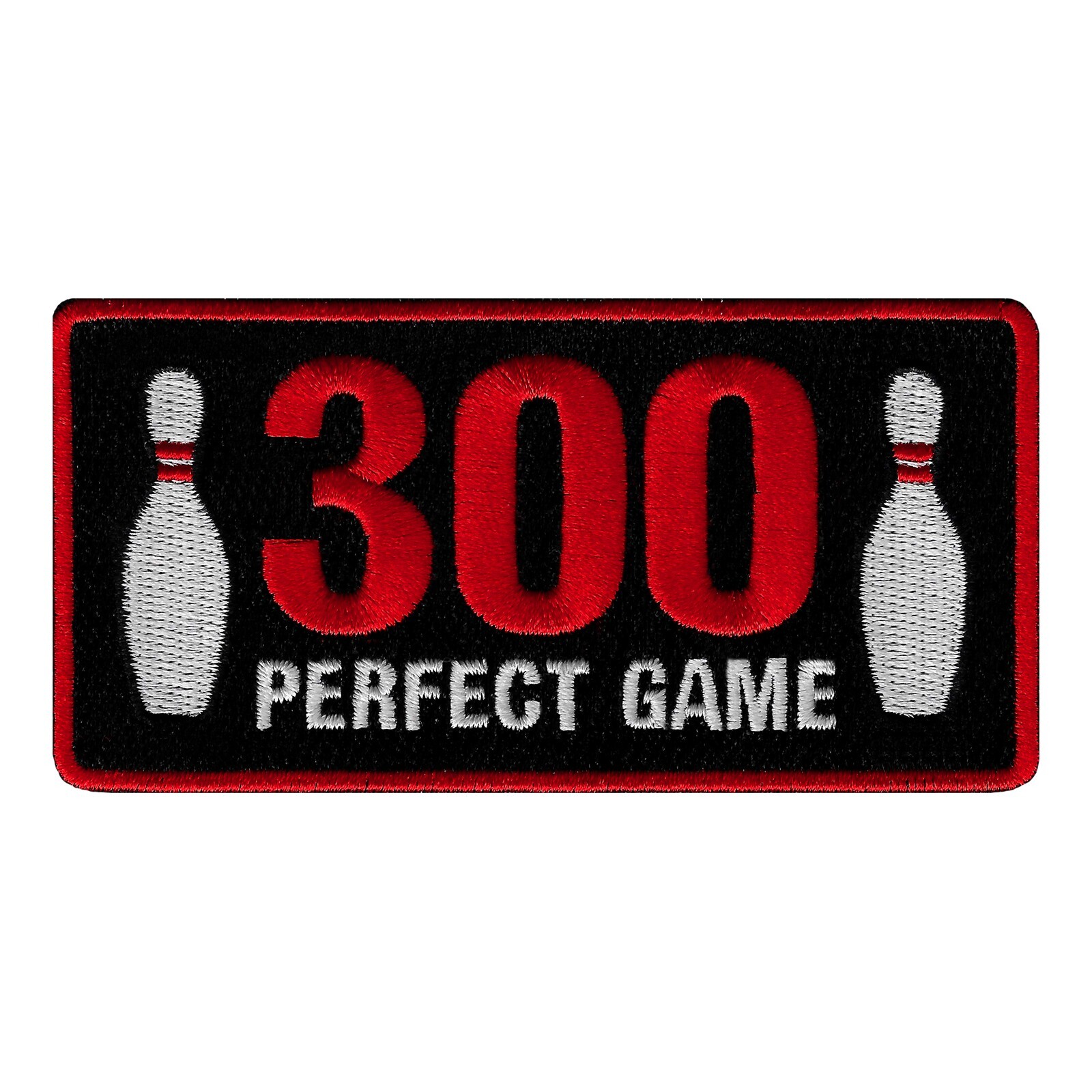 300 PERFECT GAME BOWLING PATCH - new IRON-ON APPLIQUE SPORTS BOWLING ...