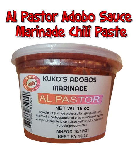 16 oz. Al Pastor Adobo marinade Chili paste with real Pineapple and ...