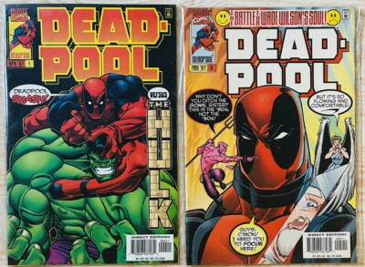 Deadpool #4-5 (Marvel 97) Deadpool VS Incredible HULK fight by Ed ...