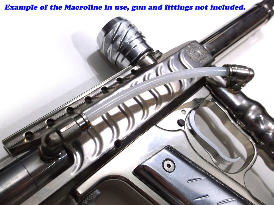 25 ft Clear Macroline for Paintball marker guns - Macro air hose line ...