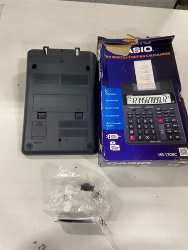 Casio HR-170RC Plus Min-Desktop Accounting Printing Calculator Replaces ...