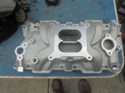 Aluminum Intake SBC BK 3202 Dual Plane IHRA NHRA IMCA WISSOTA LMS ARCA ...