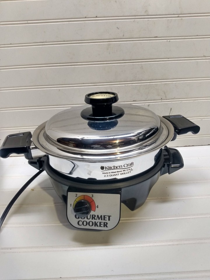 Kitchen Craft Americraft 2.5 Qt Saucepan Stainless Gourmet Slow Cooker ...