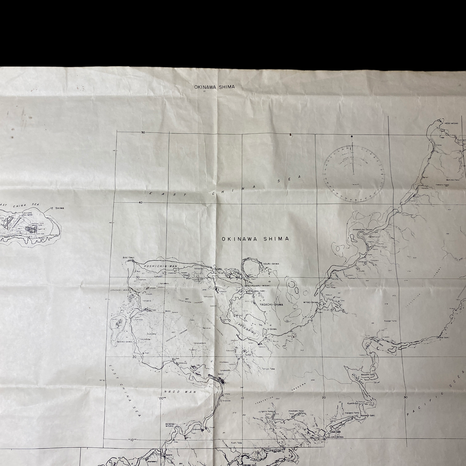 LARGE!! WWII 1945 Operation Iceberg Battle of Okinawa Air and Navy ...