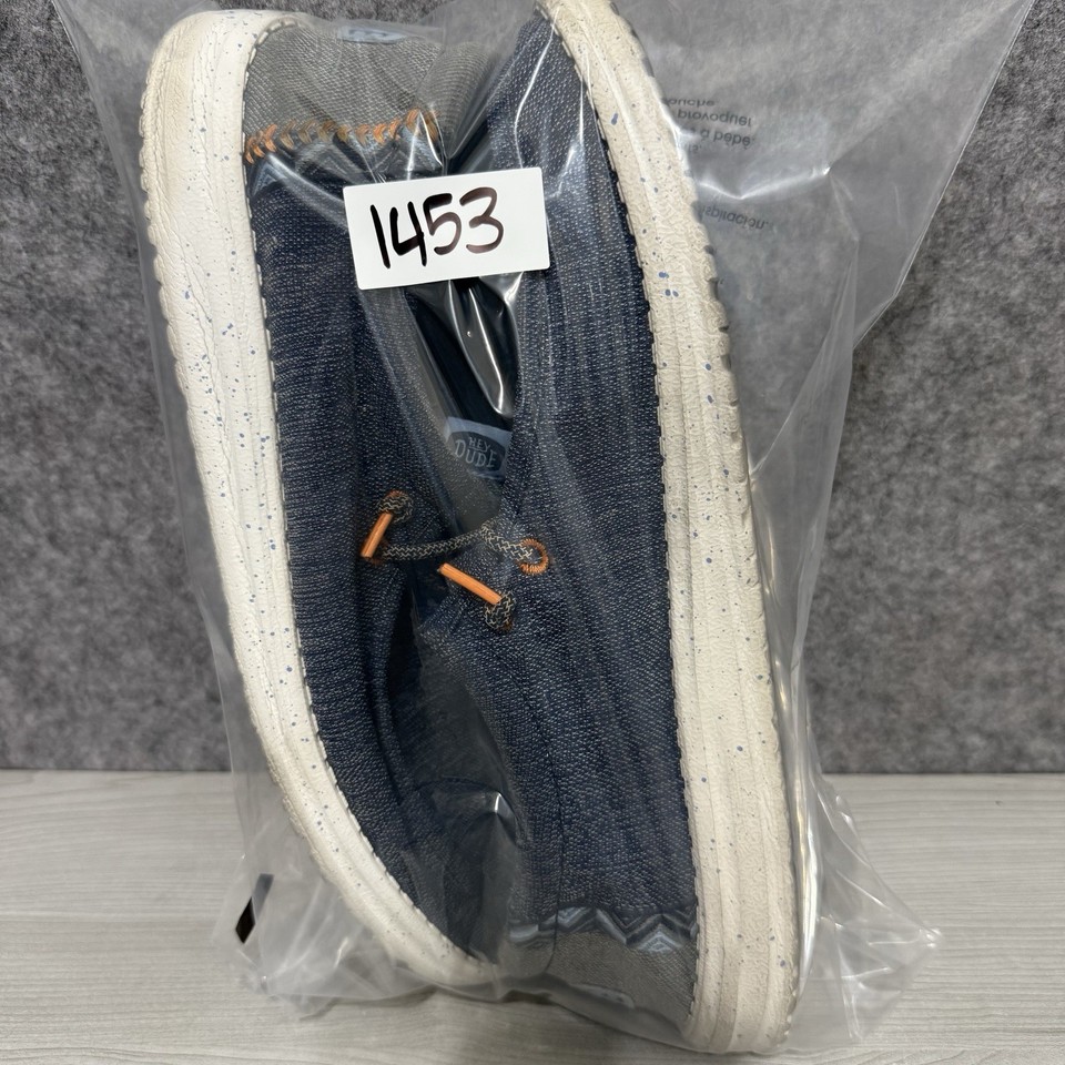 Hey Dude Wally Coastline Men’s 14 Blue Casual Comfort Slip-On Shoes | eBay