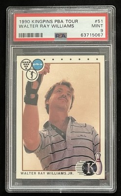 Walter Ray Williams Jr. Rookie RC • 1990 Kingpins PBA Tour #51 PSA 9 ...