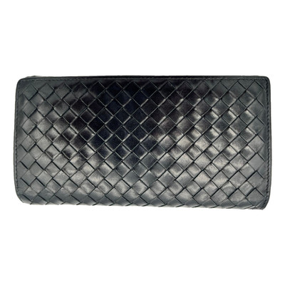 Bottega Veneta Intrecciato Bifold Long Wallet W/ Coin Purse Leather ...