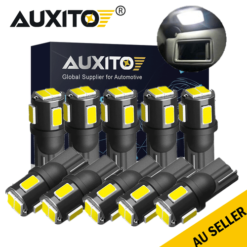 AUXITO 10X T10 LED White Car Interior Light Parker Bulb Wedge Globe ...
