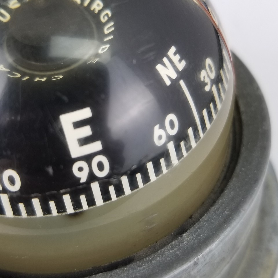 Vintage Airguide Marine Compass metal Boat Nautical Navigation USA | eBay