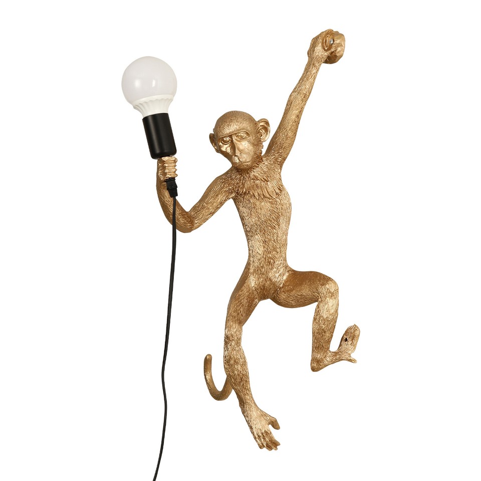 Nordic Monkey Wall Sconces 1 Light Resin Wall-Mounted Lamp E27 Corridor ...