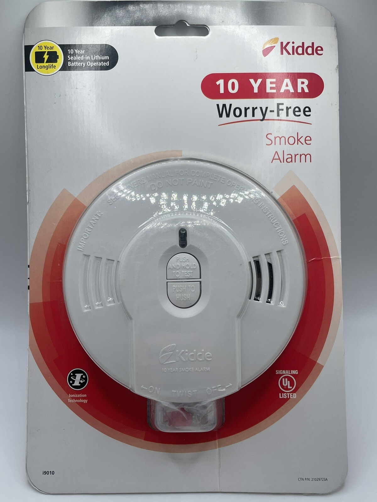 Kidde Sealed Lithium Battery Power Smoke Alarm - I9010 White (SAME DAY ...