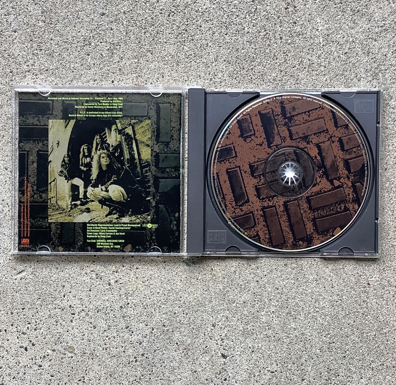 Overkill W.F.O. CD 90s Thrash Metal Album 1994 Atlantic 82630-2 | eBay