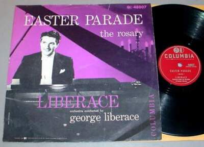 LIBERACE 78 RPM & SLEEVE - Rosary / Easter Parade | eBay