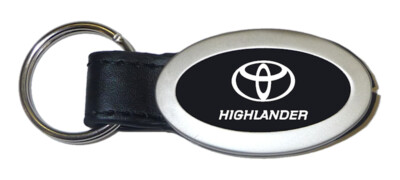 Toyota Highlander Oval Leather Key Chain (Black) | eBay