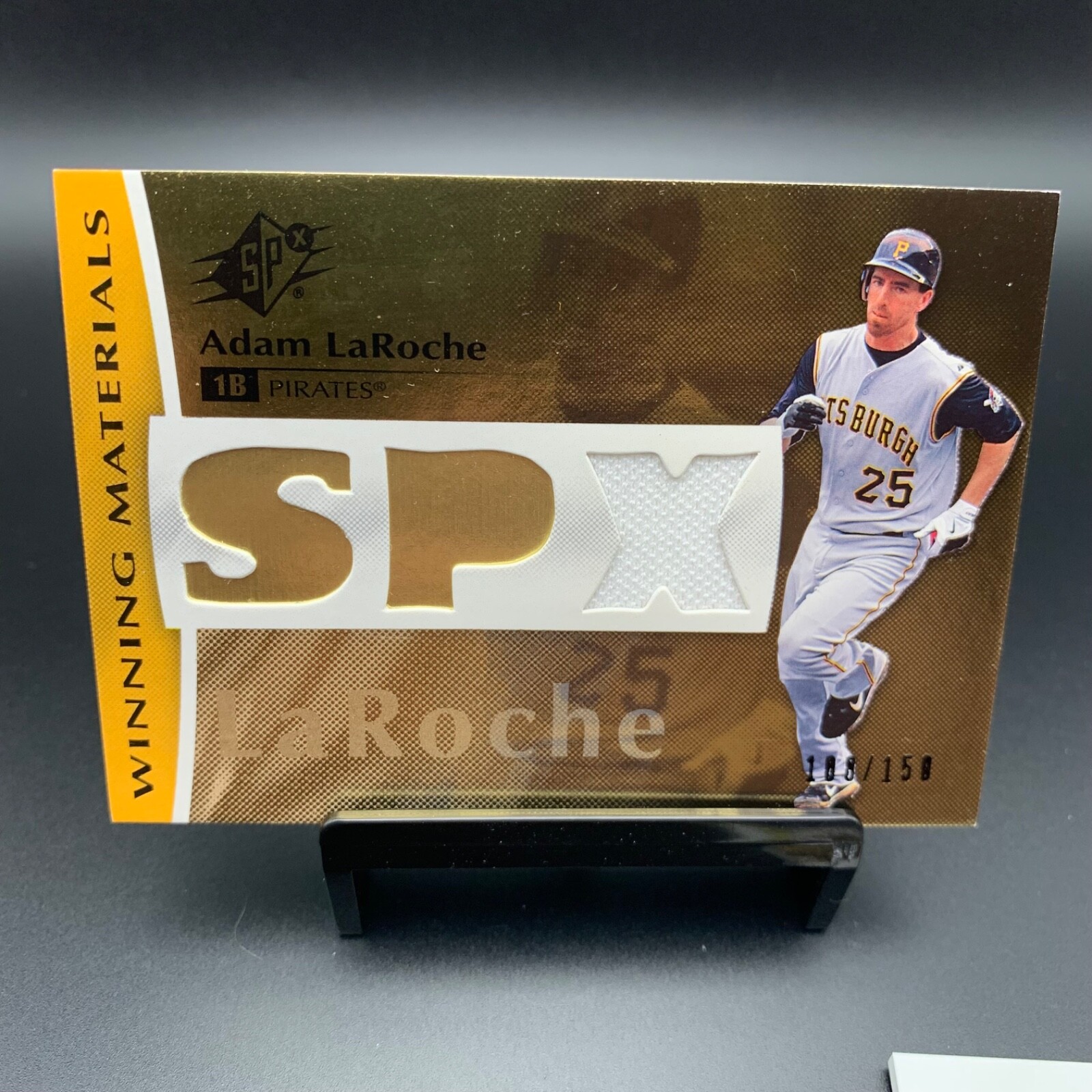 2008 Upper Deck SPX #WM-AL Adam LaRoche Winning Materials /150 Pirates ...