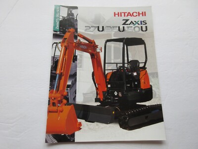 Hitachi Zaxis 27U/35U/50U Excavator Sales Brochure 8 Page | eBay