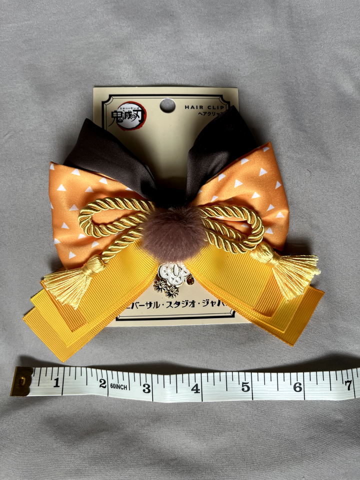 USJ Limited Demon Slayer Zenitsu Agatsuma Hairclip Bow - Universal ...