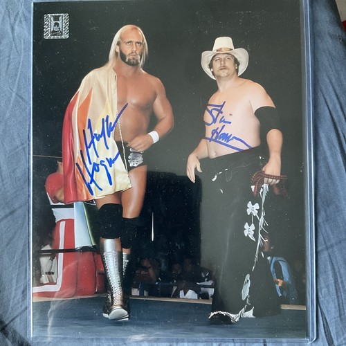Hulk Hogan And Stan Hansen Dual Signed Photo Early Japan Days Hogan ...