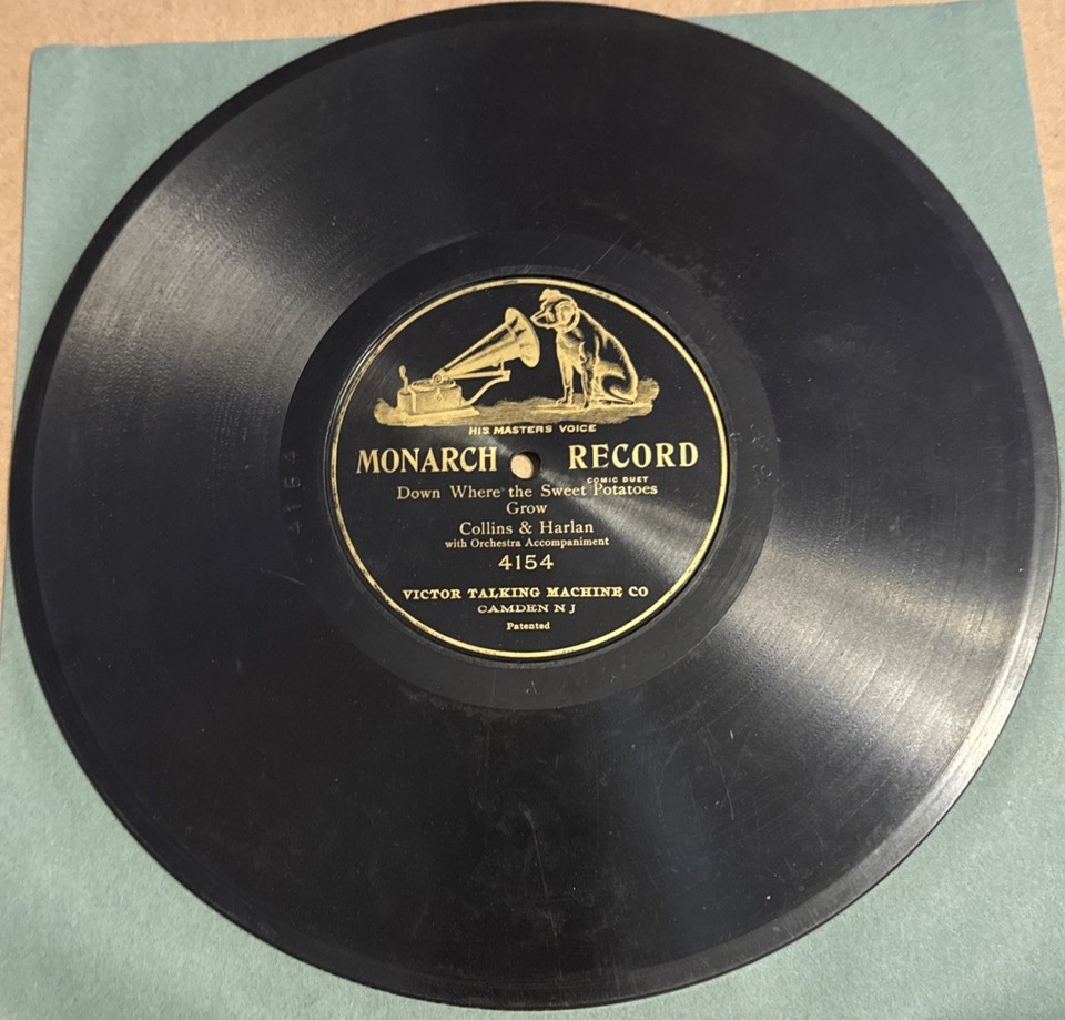 Monarch 78 RPM Collins & Harlan - Down Where The Sweet Potatoes Grow ...