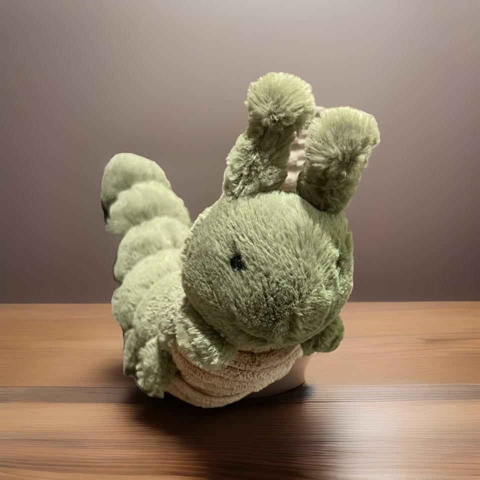 Retired Original Jellycat Christopher Caterpillar Plush Green And Brown ...