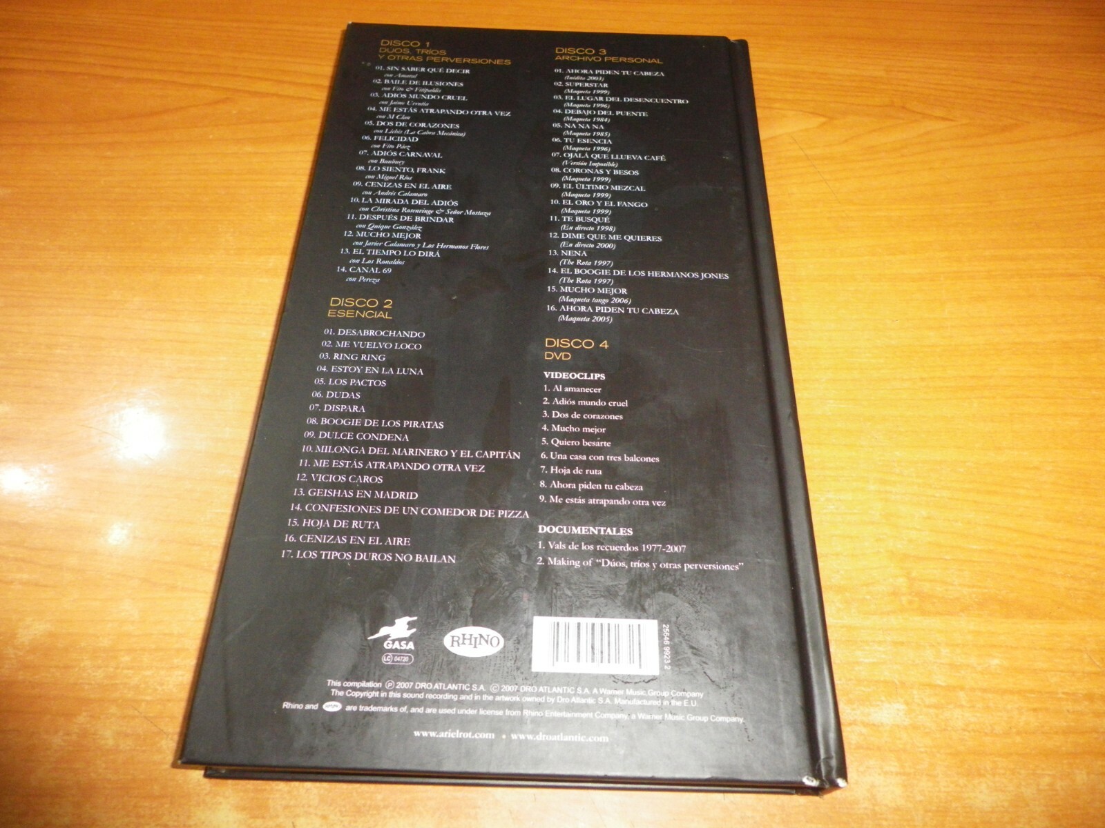 ARIEL ROT Etiqueta negra 30 AÑOS DE ROCK & ROLL 3 CD'S + DVD BOX SET ...