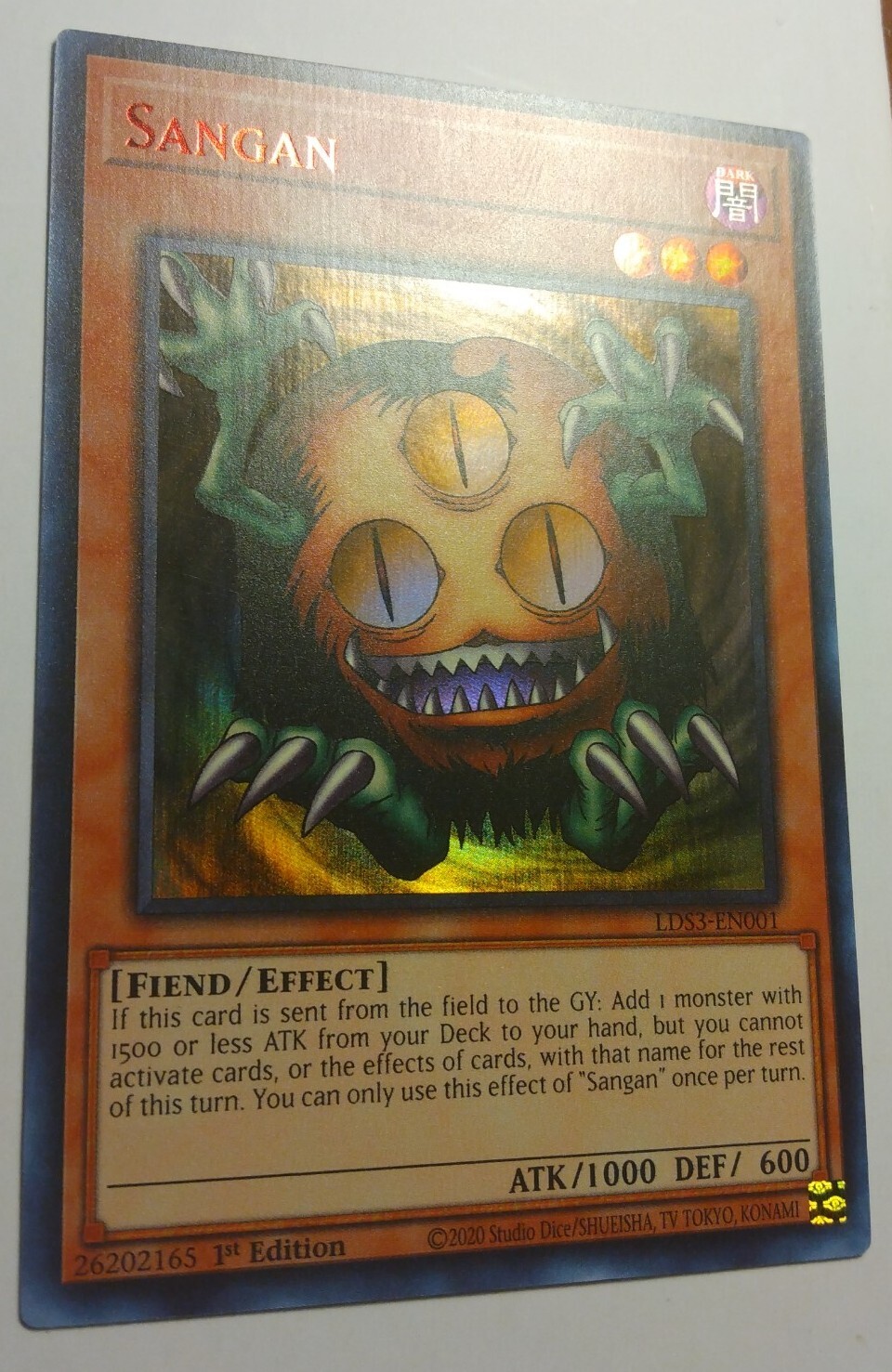 Sangan RED Ultra Rare LDS3-EN001 Yu-Gi-Oh! | eBay