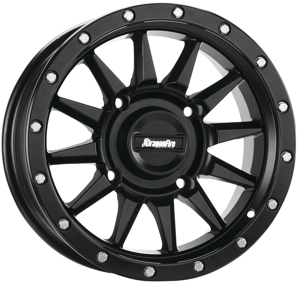 Kit 4 Maxxis Roxxzilla Tires 35x10-15 on DragonFire Racing Echo Black ...