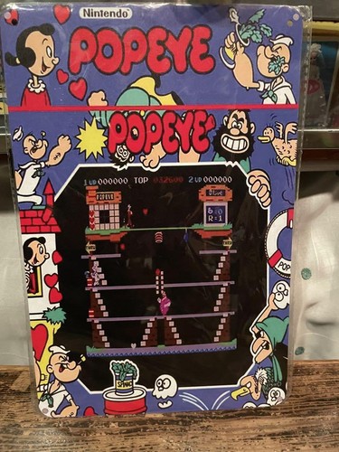 Retro Game Popeye Tin Sign Famicom Version from Japan | eBay