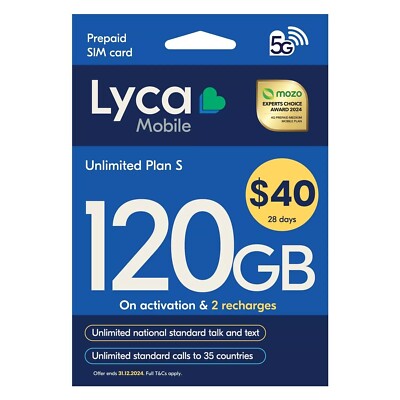 Lyca Mobile Unlimited Plan $40 Starter Pack | eBay UK