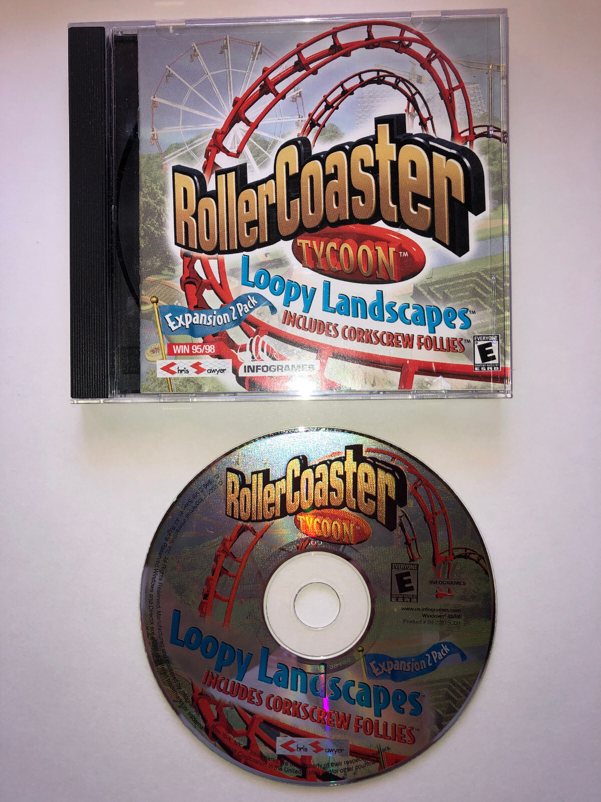 Roller Coaster Tycoon Loopy Landscapes Expansion Incl Corkscrew Follies ...