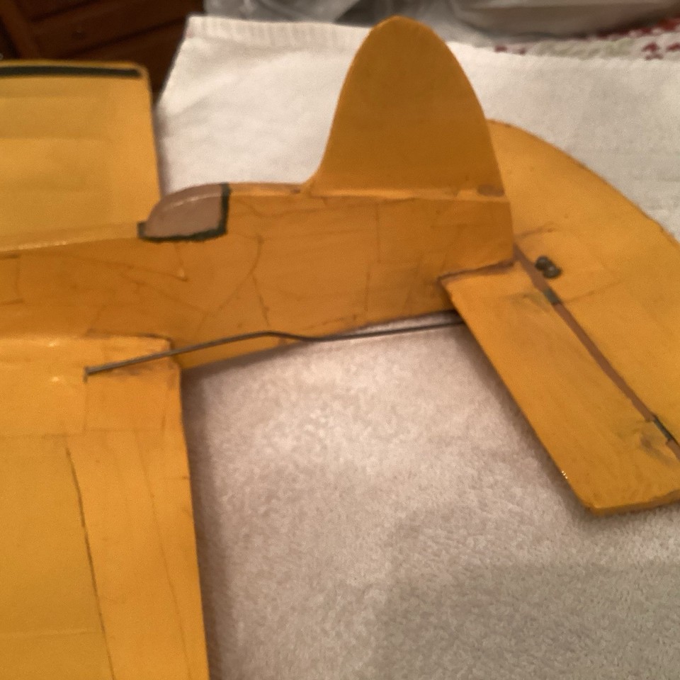 Model Airplane Built Ready To Fly Mc Coy .098 Engine Yellow Vintage | eBay