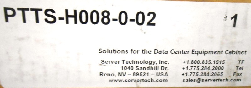 Server Technology Fail-safe Transfer Switch Sentry C13 Ptts-h008-0-02m ...