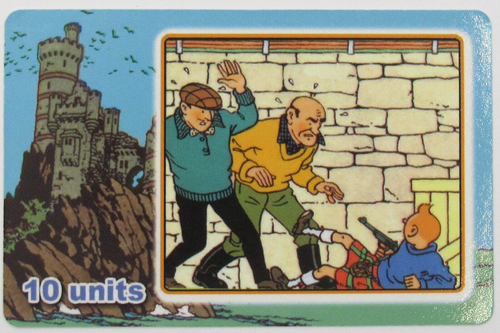 Carte Téléphonique WILLCOM TINTIN " L'ILE NOIRE " 10U Série Limitée 100 ...