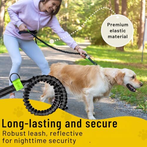 Bungee Leash Part for Hands Free Dog Leashes for Medium and Large Dogs ...