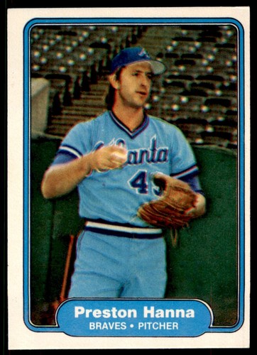 1982 Fleer Preston Hanna . Atlanta Braves #435 | eBay