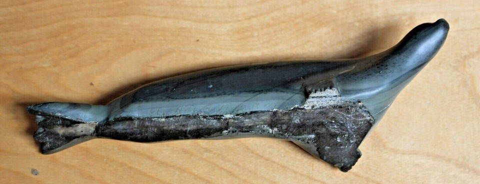 Original Hand Carved Inuit First Nation Soapstone Seal Sculpture 1980's ...