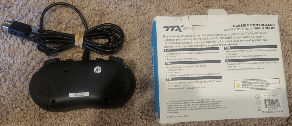 Open Box Nintendo Wii or Wii U TTX Tech Classic Controller | eBay