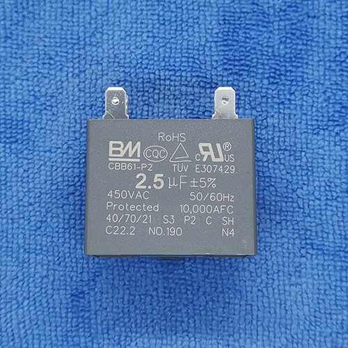 1pc 2.5uF 450V 2.5 mfd AC 4-Terminal Mini Split Capacitor CBB61 for Fan ...