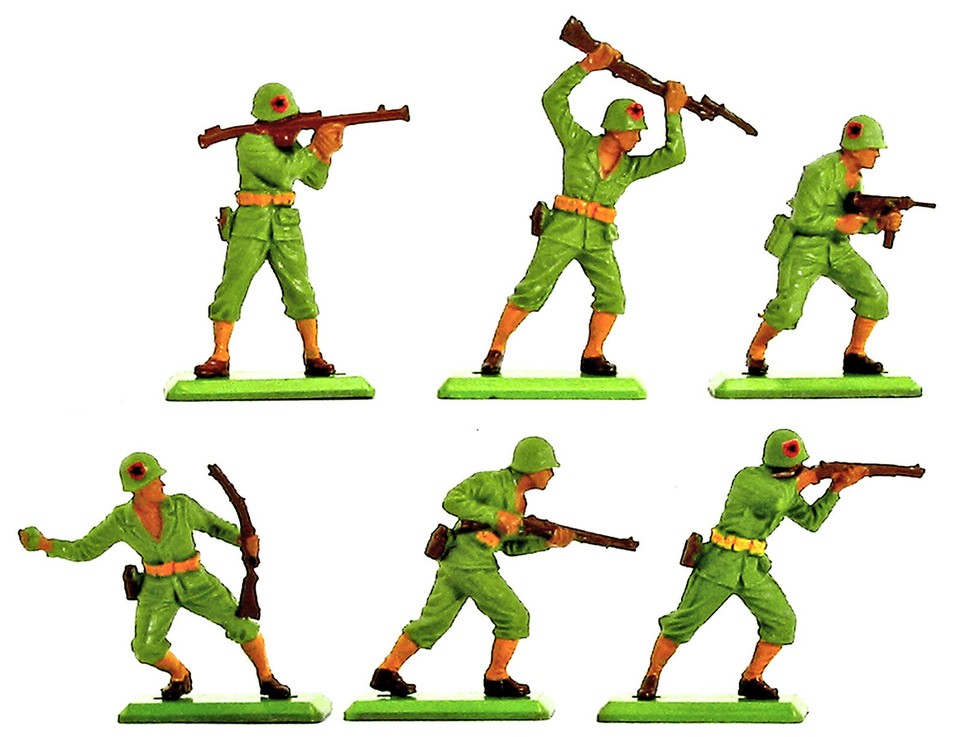 Britains Deetail WWII U.S. Inf. - 7346 mib - 54mm 1980 - pose selection ...