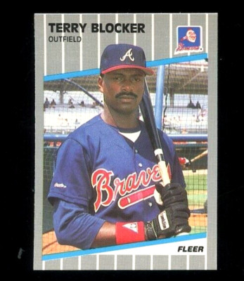 1989 FLEER GLOSSY #589 TERRY BLOCKER ROOKIE RC ATLANTA BRAVES | eBay