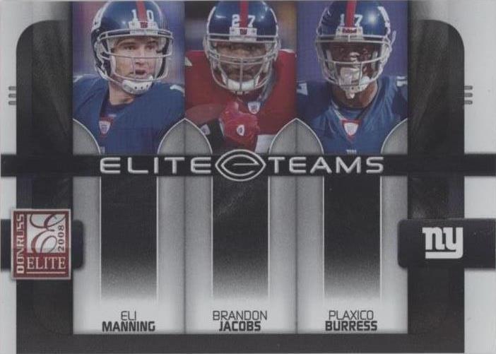 2008 Donruss Elite - Elite Teams Eli Manning, Plaxico Burress, Brandon ...