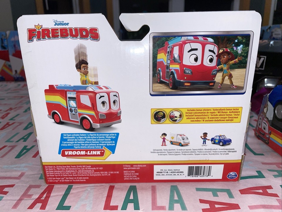 Disney Junior Firebuds, Bo and Flash, Action Figure and Fire Engine ...